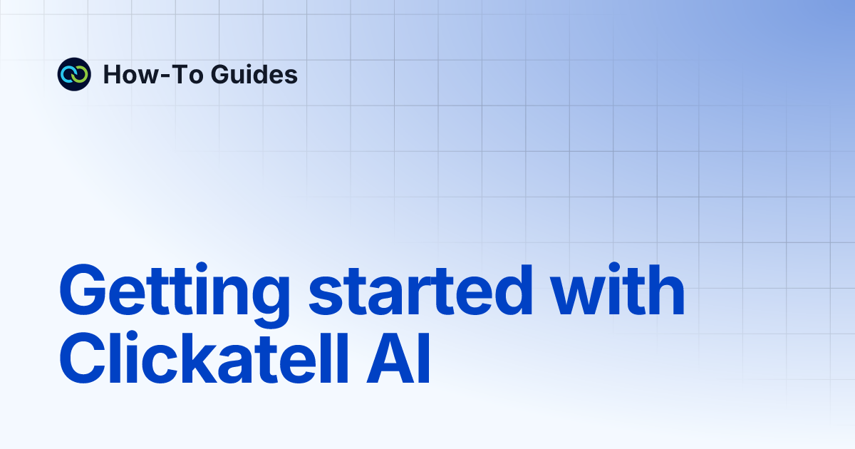 Getting started with Clickatell AI | How-To Guides